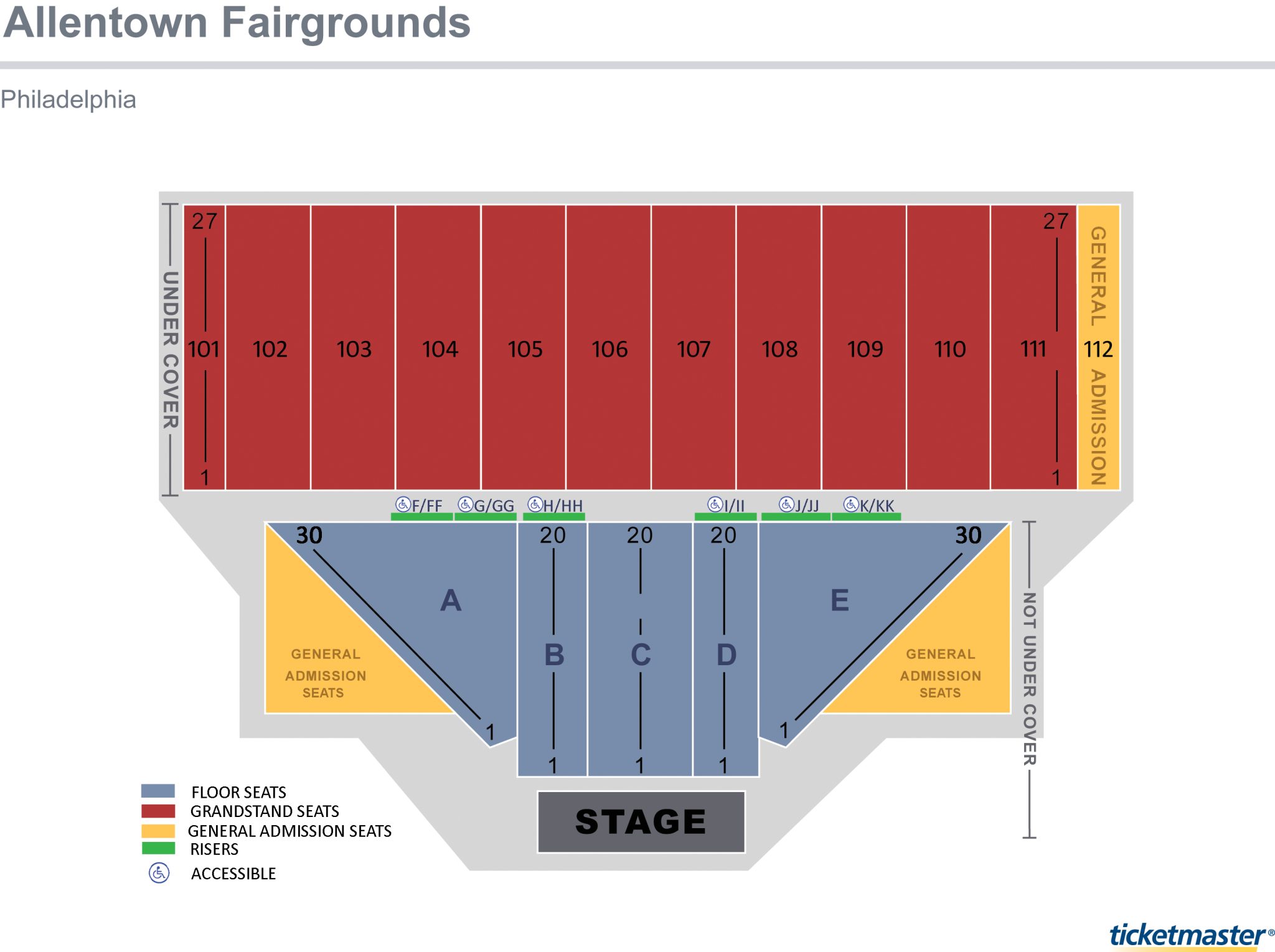Venue Seating Charts – Allentown Fair