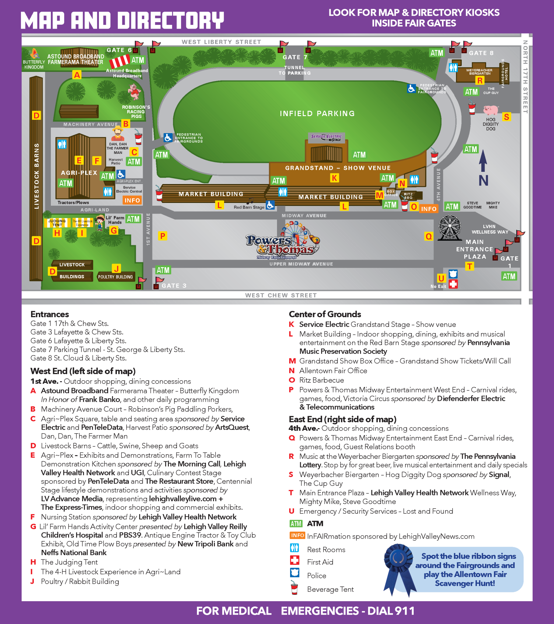 Schedule of Daily Events – Allentown Fair